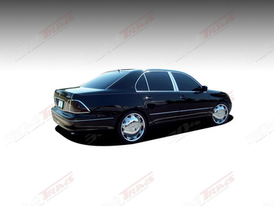 2001-2006 Lexus LS430 Chrome Pillar Posts 6PCS Stainless Door Trim FOR ...