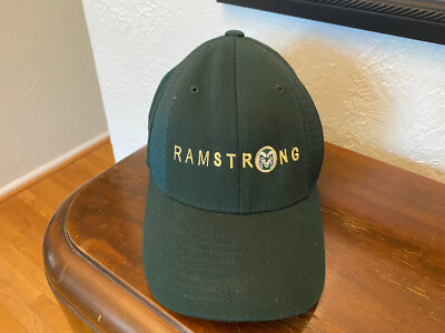 Vintage CSU Rams Hat Mens Green Strapback Cap Colorado State RamStrong ...