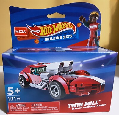 MEGA - Mattel - Hot Wheels Building Set-Classics - Twin Mills- 101 ...