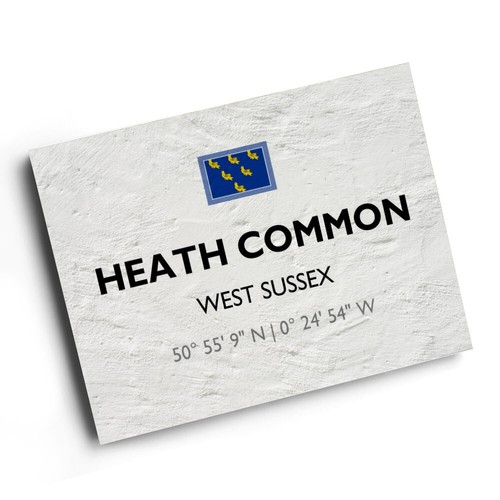 A3 PRINT - Heath Common, West Sussex - Lat/Long TQ1114 | eBay