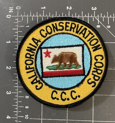 California Conservation Corps Patch C.C.C. CCC CA Natural Resources ...