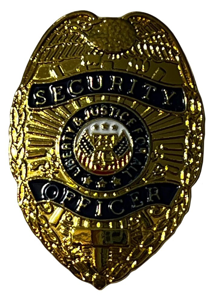 Wholesale Lot of 6 Security Officer Shield Motorcycle Hat Cap Lapel Pin ...