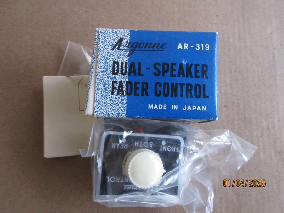 VINTAGE UNUSED ARGONNE DUAL SPEAKER FADER CONTROL AR-319 MADE IN JAPAN ...
