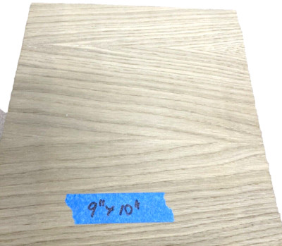 White Oak 9” x 10" paper backer sample size 1/42" thickness | eBay