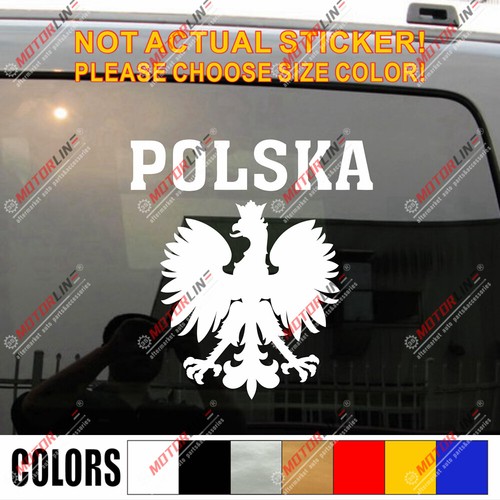 Polish Eagle Coat of arms of Poland Polski Car Window Vinyl Decal ...