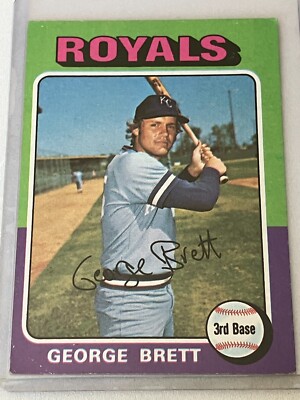 GEORGE BRETT ROOKIE 1975 TOPPS CARD | eBay