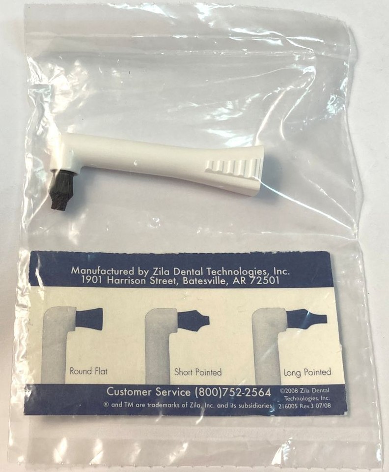 Rotadent Electric Toothbrush Classic Flat Point Tip Brush Replacement ...