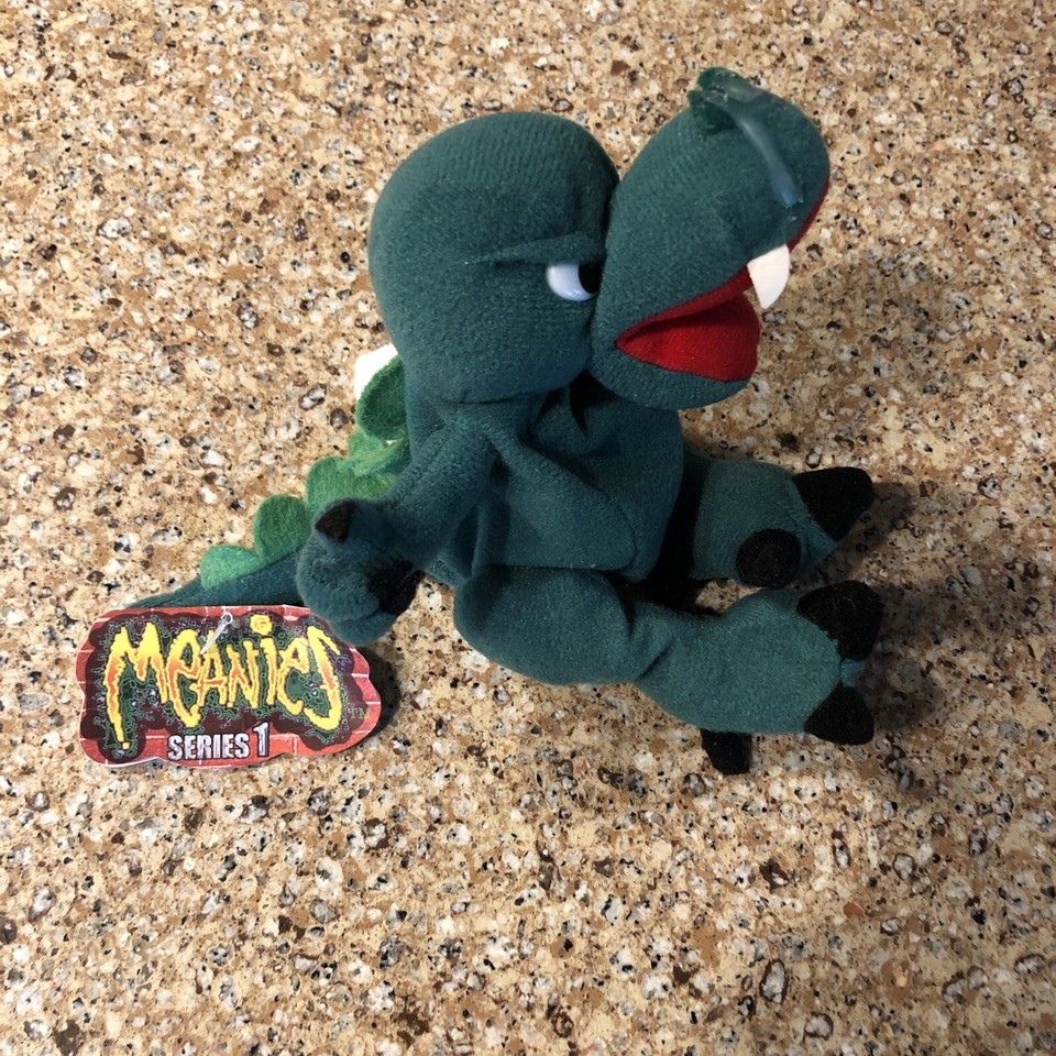 NEW MEANIES Boris the mucousaurus * series 1 bean bag plush Idea ...