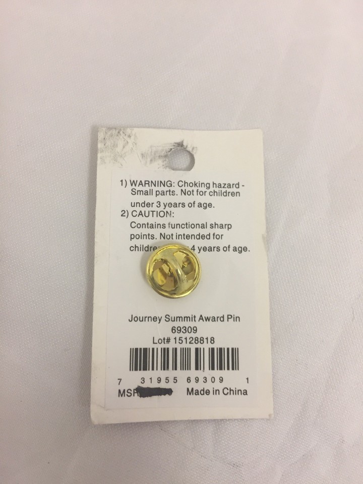 NEW Girl Scout Juniors- JOURNEY SUMMIT AWARD PIN Leadership Highest ...