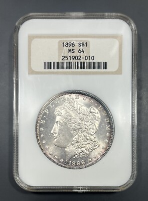 1896 NGC MS64 “Fatty” Morgan Silver Dollar $1 - Old Holder Toned | eBay