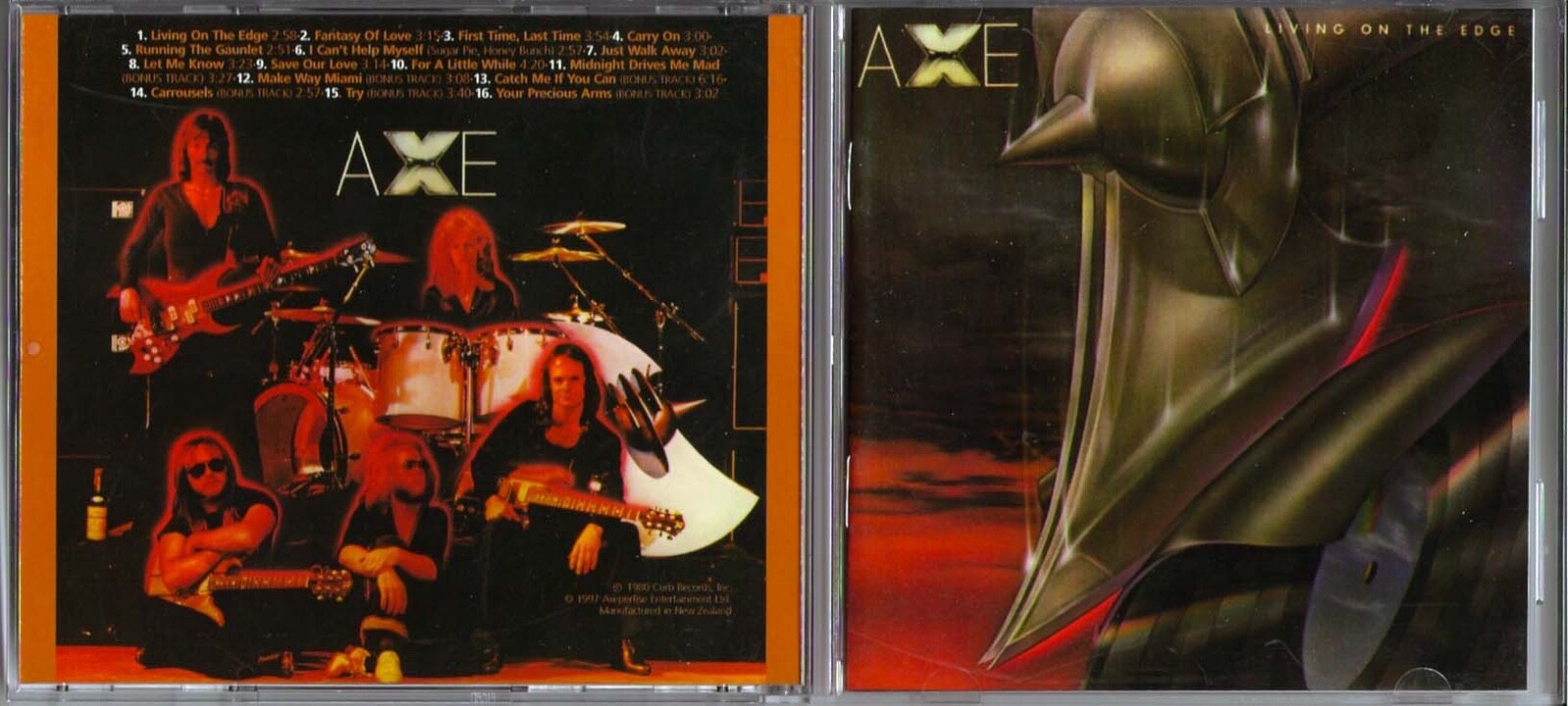 AXE - LIVING ON THE EDGE [CD, 1980/1997 CURB/AXEPERTISE] | eBay.de