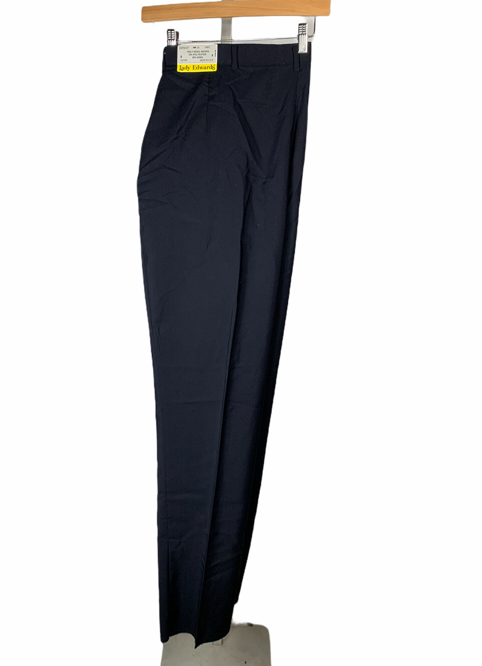 New Lady Edwards Business Casual Work Pant Pleated Chino Navy Size 24 ...