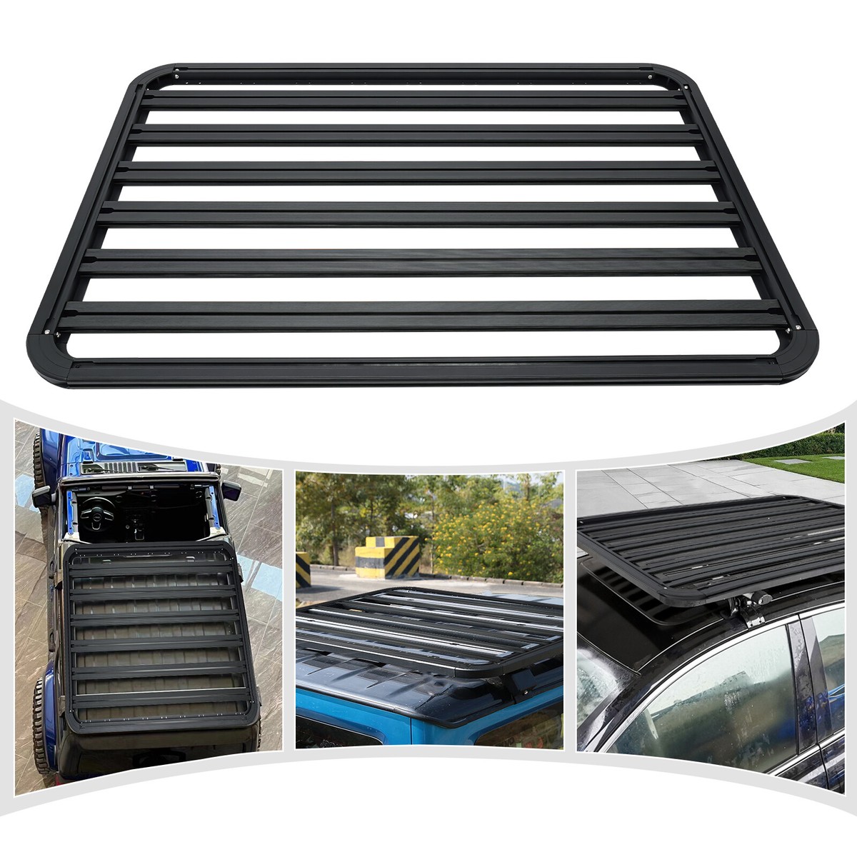 330 Lb Capacity Roof Rack 4X4 Fj Cruiser Flat Roof Luggage Rack ...