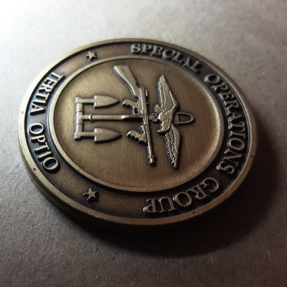 CIA Special Operations Group TERTIA OPTIO RARE Challenge Coin | eBay