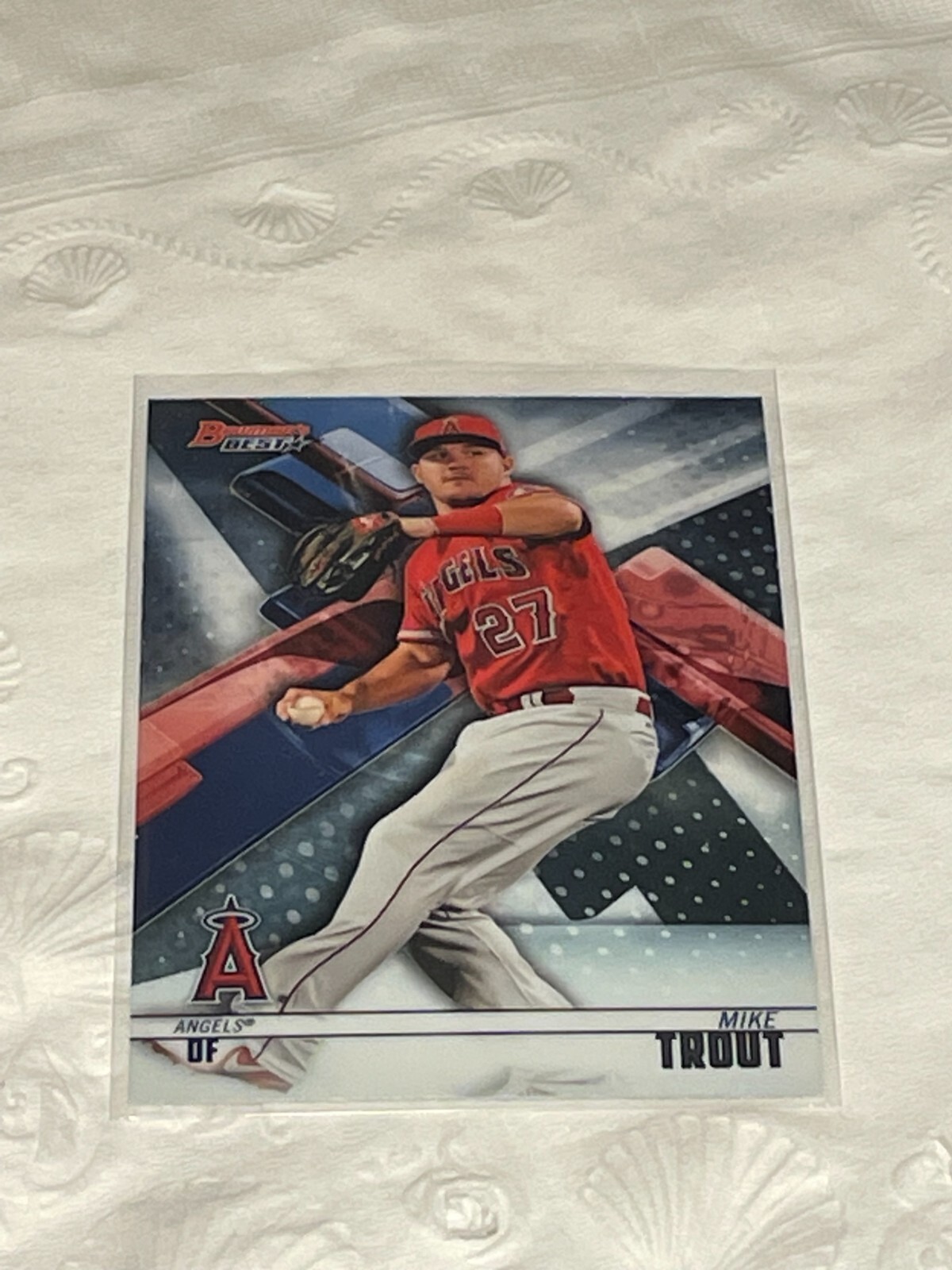2018 Bowman's Best Mike Trout Baseball Card #65 Los Angeles Angels | eBay