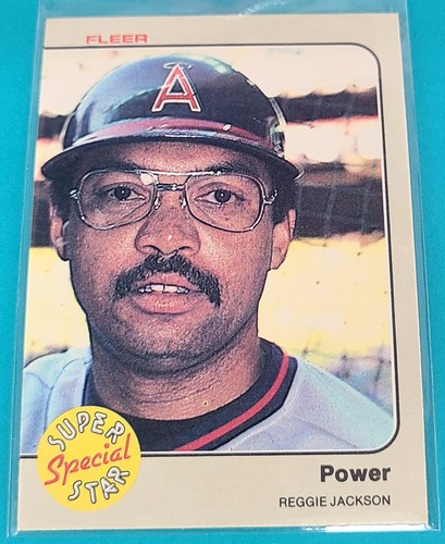 1983 Fleer "Power" SSS #645 Reggie Jackson California Angels Baseball ...
