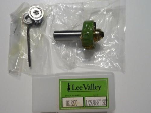 2 - Lee Valley Router Bits: Rabbeting Set 16J3270 & Groove Bit 60 ...