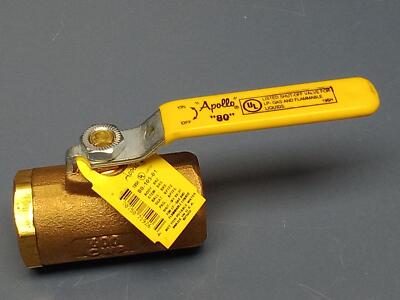 Apollo 80-105-01 Bronze LP-Gas Ball Valve Inline, Lever 1" NPT Female ...