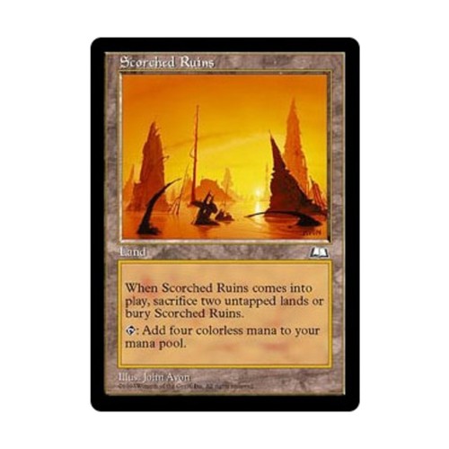 WOTC MtG Weatherlight Scorched Ruins (R) EX | eBay