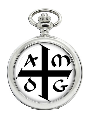 AMDG ad majorem Dei gloriam Pocket Watch | eBay UK