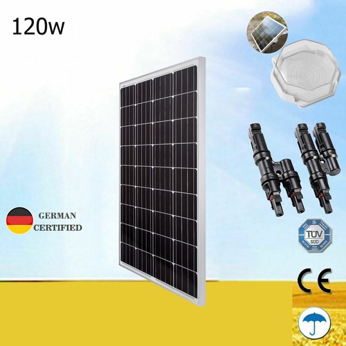 120W Solar Panel Mono 12V Home Battery Charger Power Bank Caravan ...