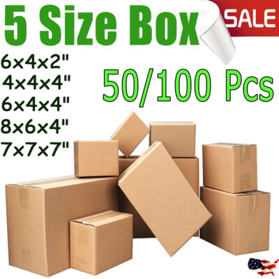 Sale 50/100 Cardboard Paper Boxes Mailing Packing Shipping Box ...