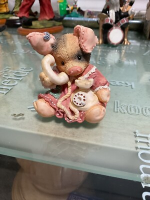 Enesco Figurine This Little Piggy "Sow Are Things With You?" 1994 Resin ...