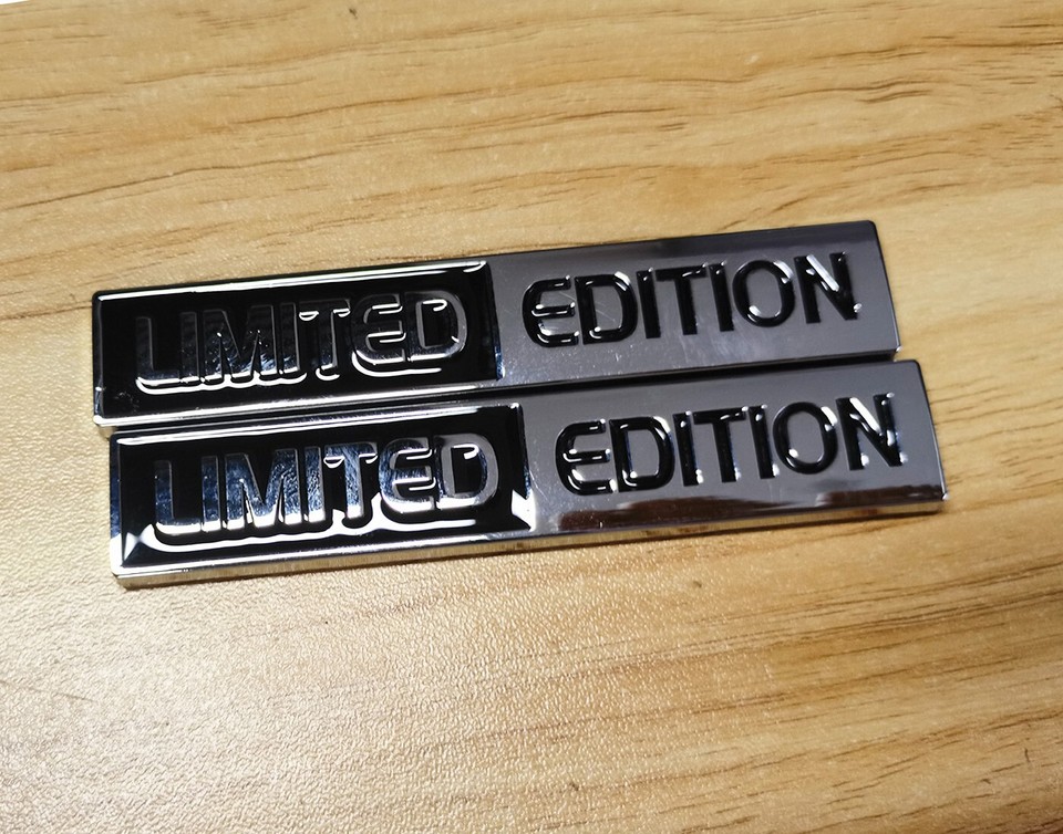 2pc Limited Edition Emblem 3D Badge Metal For Car Bike Truck New ...