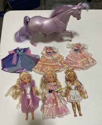Lady Lovely Locks Doll Lot of 3 Dolls w/extra Clothes /Horse 1986 ...