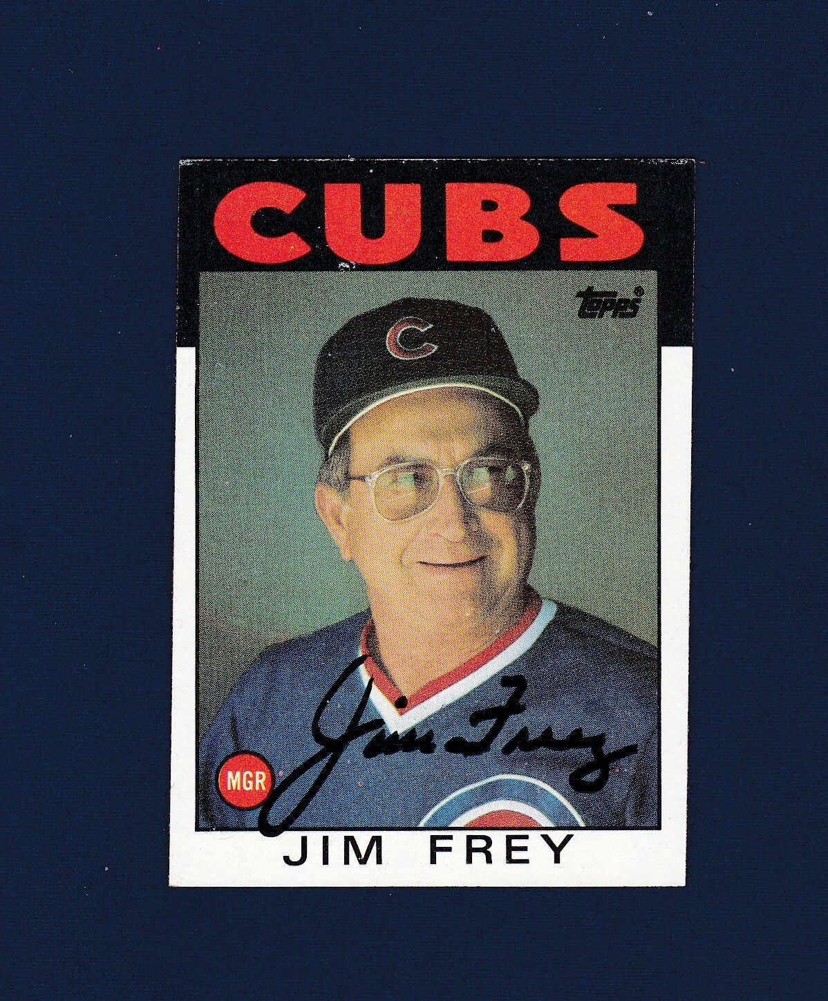 Jim Frey signed Chicago Cubs 1986 Topps baseball card | eBay