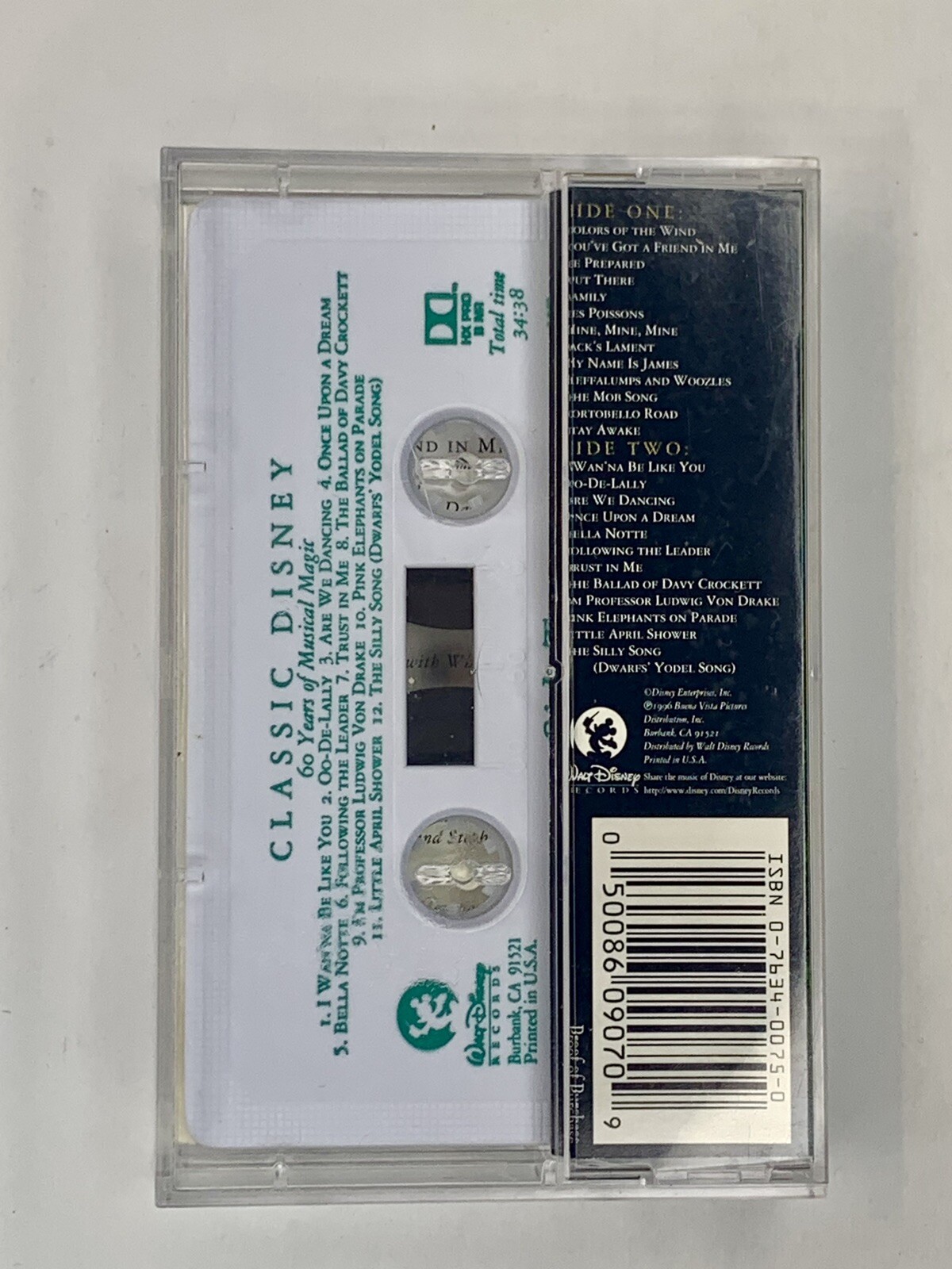 Classic Disney Volume 3 III Cassette Tape 60 Years Magic Pocahontas Toy ...