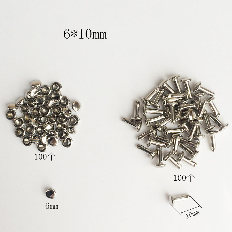 Double Cap Rivets Stud Rapid Rivets Leather Craft Repair 5mm 8mm 9mm ...