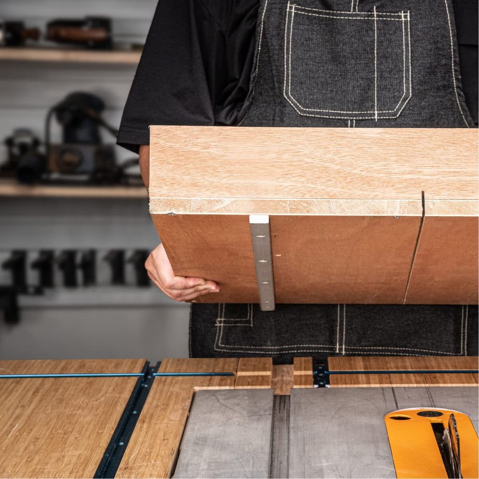 POWERTEC Crosscut Sled Miter Bar for Table Saw Sled 3/4" x 3/8" x 24 ...