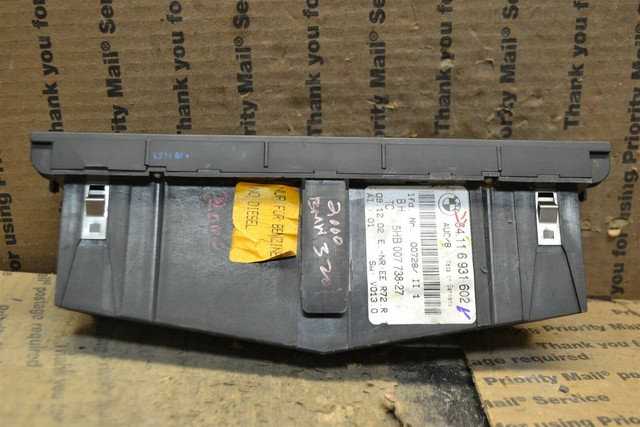 BMW Climate Control Unit Panel IHKA AC Heat Heater 64116931602 E46 3 ...