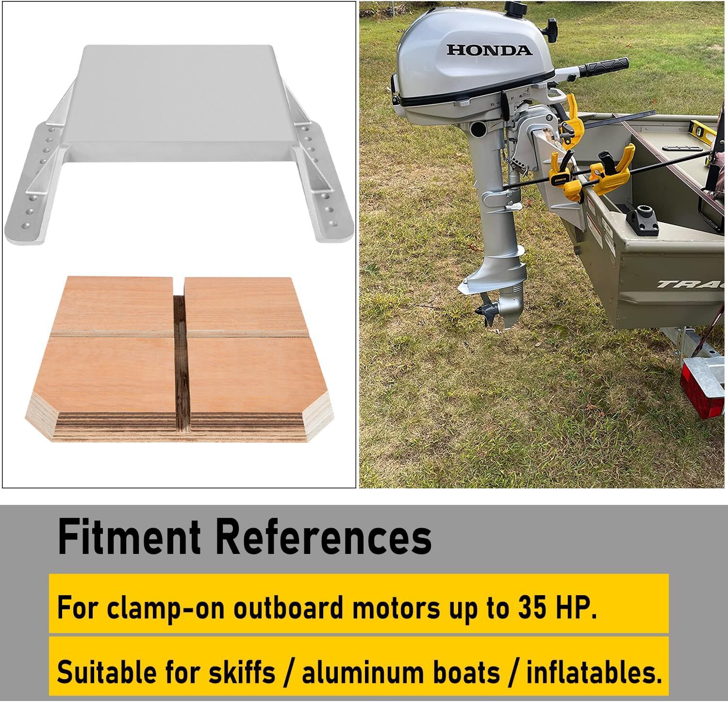 MJ-1-DP MINI JACK PLATE FOR UP TO 35 HP OUTBOARD MOTORS, JON BOATS ...