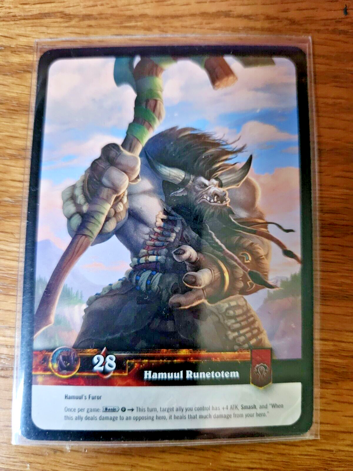 World of Warcraft TCG: Timewalkers Hamuul Runetotem Foil Hero Card | eBay
