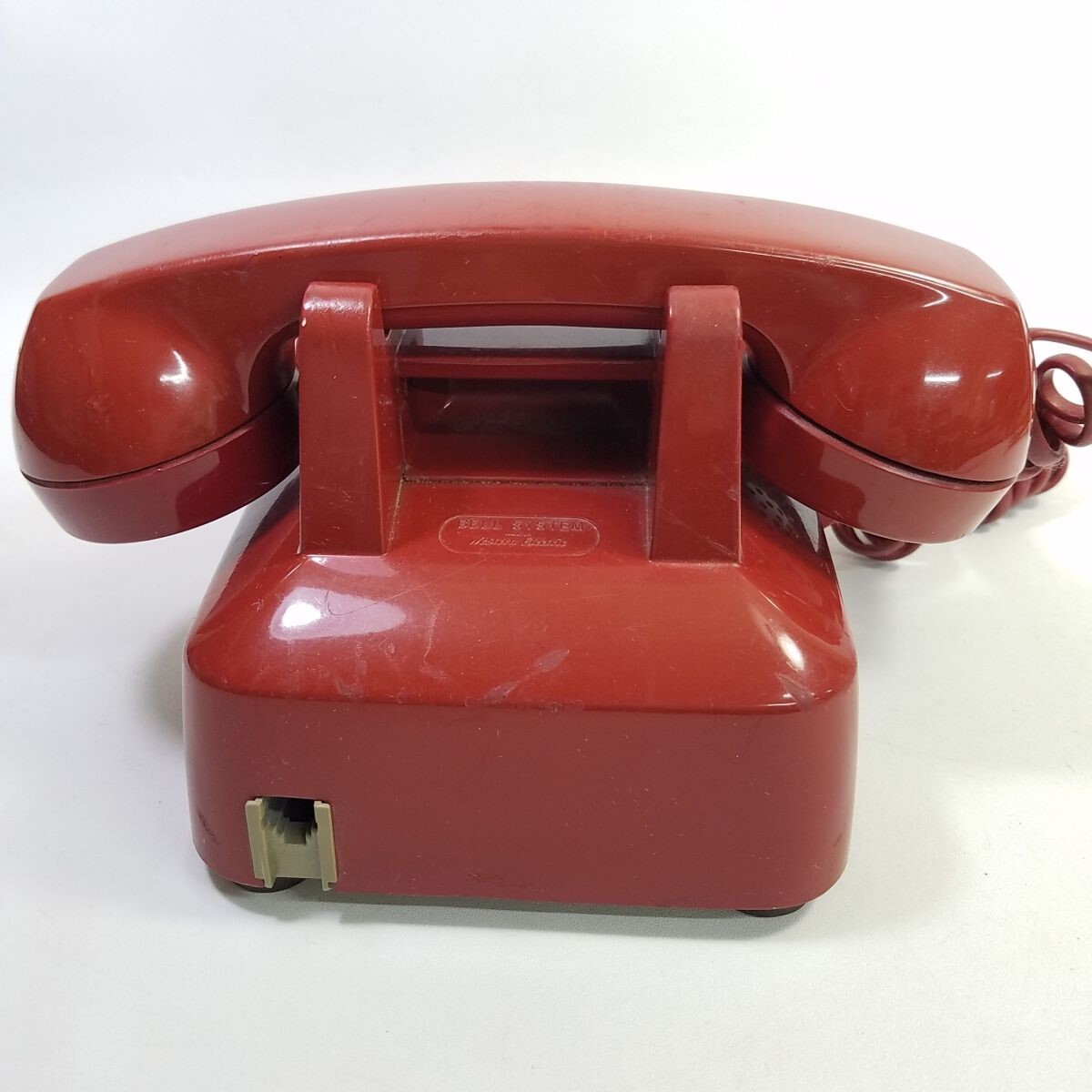 Vintage Western Electric Red Desk Phone Push Button 2500DM Bell System ...