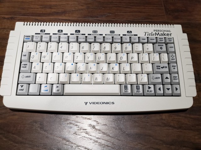 Working VTG Videonics Personal Title Maker PTM-1 *RARE* 1990s Video ...