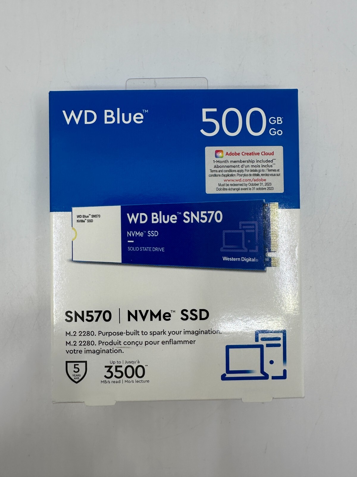 WD Blue SN570 NVMe 500GB Internal SSD Solid State Drive, M.2 2280 Port ...