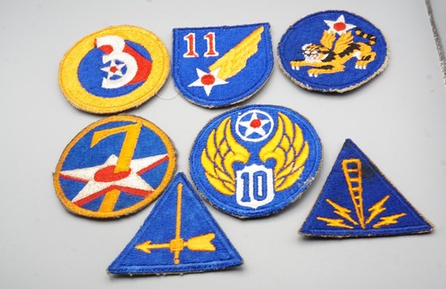 WWII 3rd, 7th, 10th, 11th & 14th Air Force Patches Lot Of 7 - NO GLOW | eBay