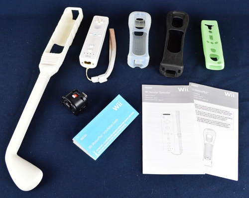 Nintendo Wii Remote Controller & Golf Club & Motion Plus Accessory ...