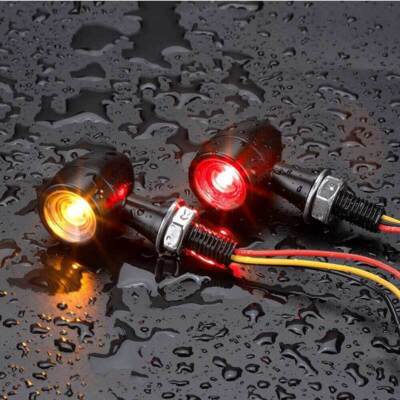 2x LED Motorcycle Mini Bullet Blinker Turn Signal Brake Light For ...