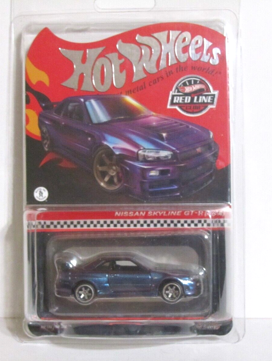 Hot Wheels RLC NISSAN SKYLINE GT-R (R34) ~ Purple / Blue Chameleon ...