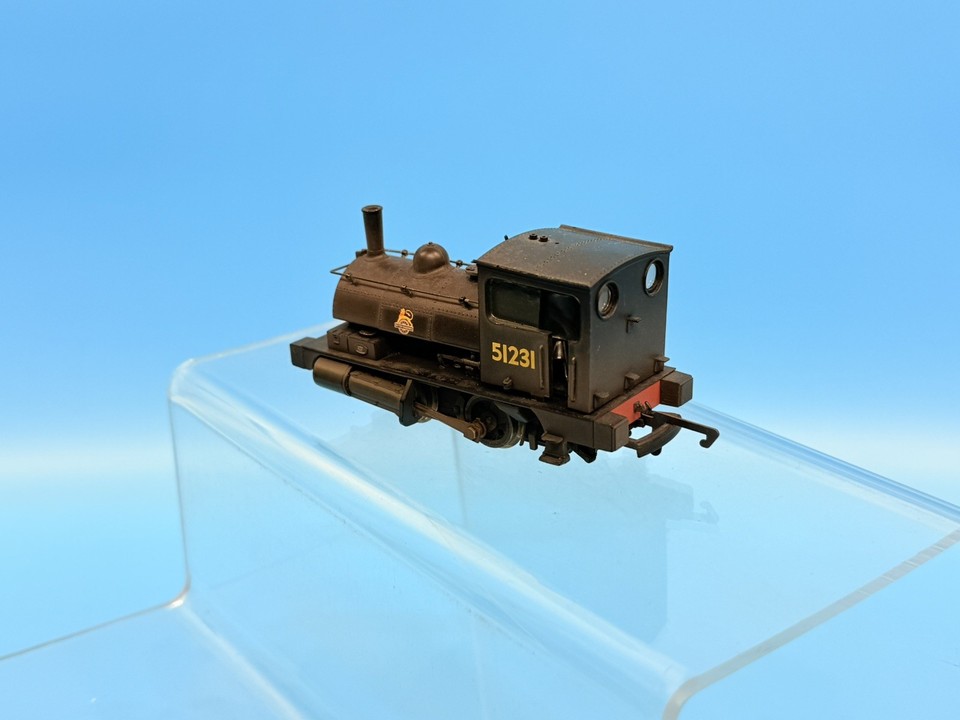 HORNBY 'OO' GAUGE BR EARLY 'PUG' #51231 STEAM LOCO (NON RUNNER) UNBOXED ...