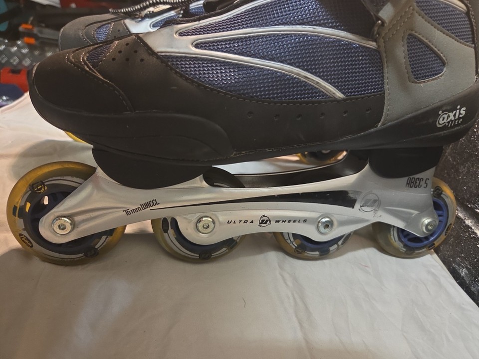 Ultra Wheels Mens Axis Lite Inline Skates 76mm Abec 4 Wheels Sz. 10 ...
