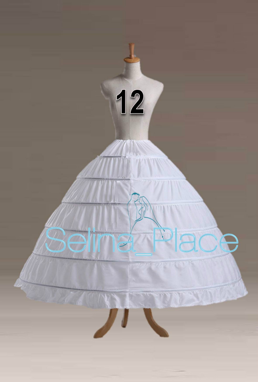 White A Line/Fishtail/Merimaid Hoop Hoopless Ball Gown Crinoline ...