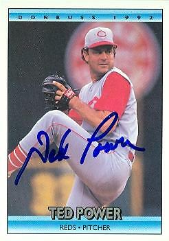Ted Power autographed Baseball Card (Cincinnati Reds) 1992 Donruss #586 ...