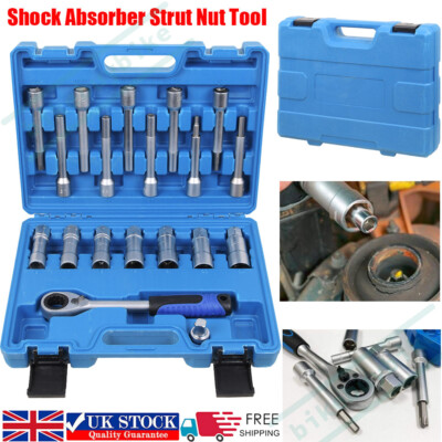 Shock Absorber Strut Nut Kit Set 19pc Suspension Removal Top Mount Tool ...