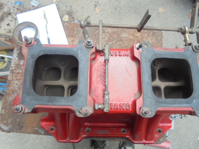 Aluminum Tunnel Ram Intake MOPAR 440 Weiand 5987 / 1913 IHRA NHRA RAT ...