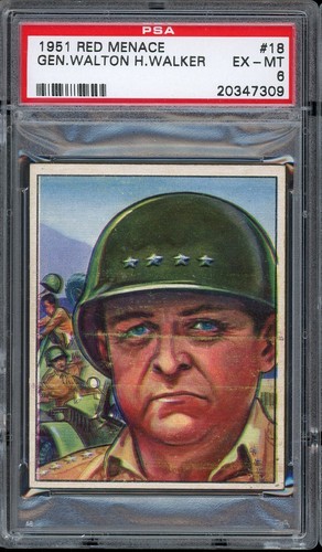 1951 Red Menace #18 Gen. Walton H. Walker PSA 6 | eBay